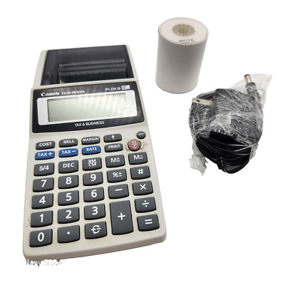 Canon Palm Printer Calculator P1-DH III Adding Machine Adapter Tax ...