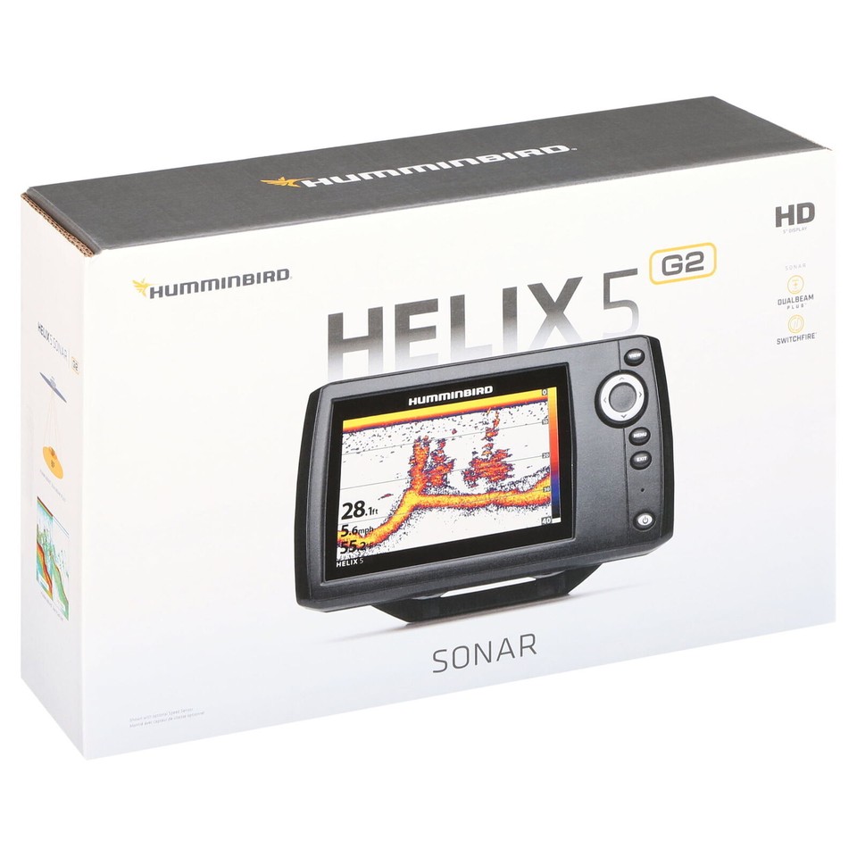 410190-1 HELIX 5 Sonar G2 Fishfinder SwitchFire Sonar Dual Beam PLUS ...