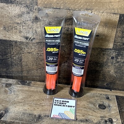 Shakespeare Rino-Tuff Push-N-Load .095 Trimmer Line -20 Pre-Cut Strips ...