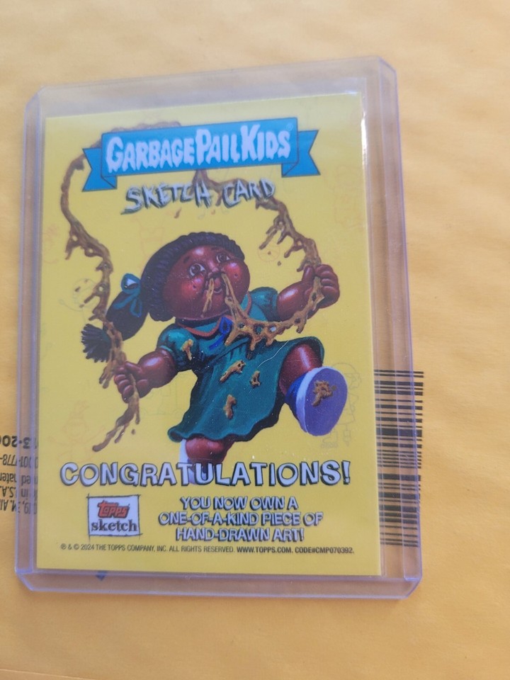 ROBERT JIMENEZ Topps Garbage Pail Kids ARTIST SIGNED SKETCH AUTO ...