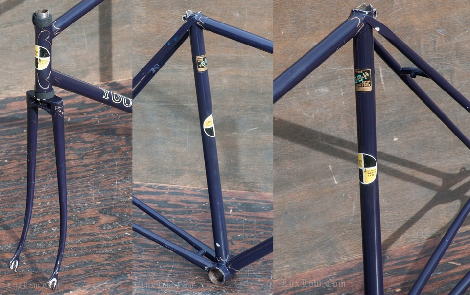 Vintage 1953 Gillott Youngs Track Bicycle FRAME FORK 531 Reynolds Steel ...