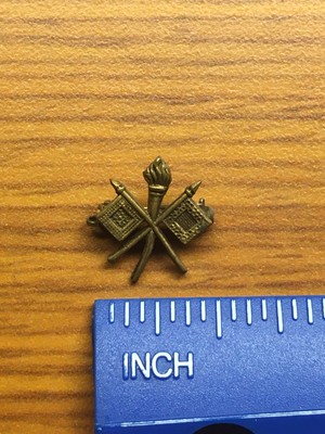 Mini Small WWII US Signal Corps Crossed Flags Lapel Overseas Cap ...