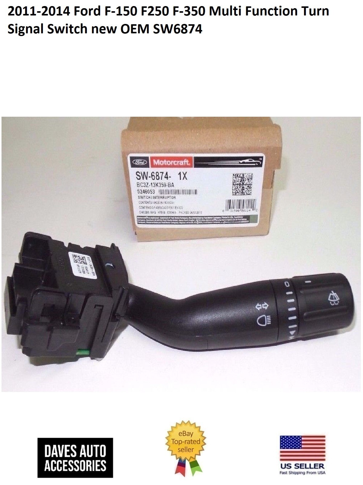 2011-2014 Ford F-150 F250 F-350 Multi Function Turn Signal Switch new ...