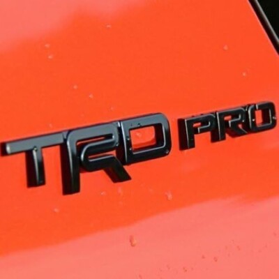 Genuine US Toyota Tacoma 4Runner "TRD Pro" Emblem Glossy Black From ...