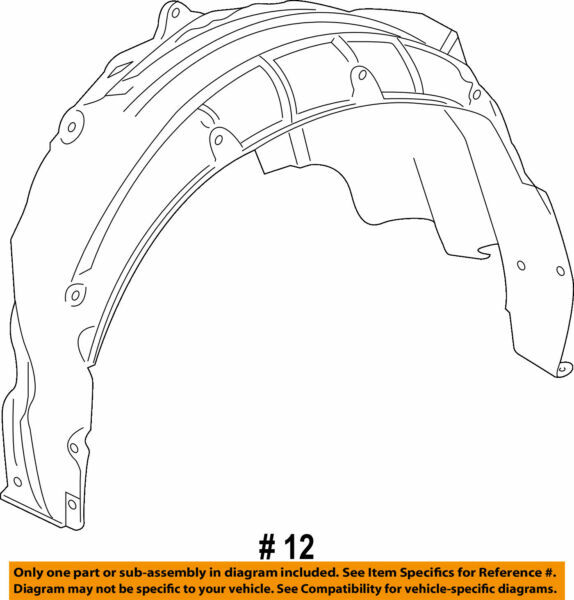 65638-33110 Toyota Liner, rear wheel house, lh 6563833110, New Genuine ...