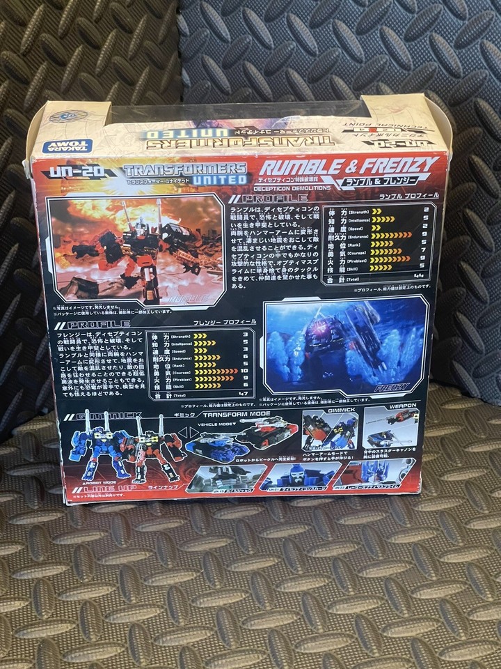 Transformers United UN-20 Rumble & Frenzy Action Figures Takara USA ...