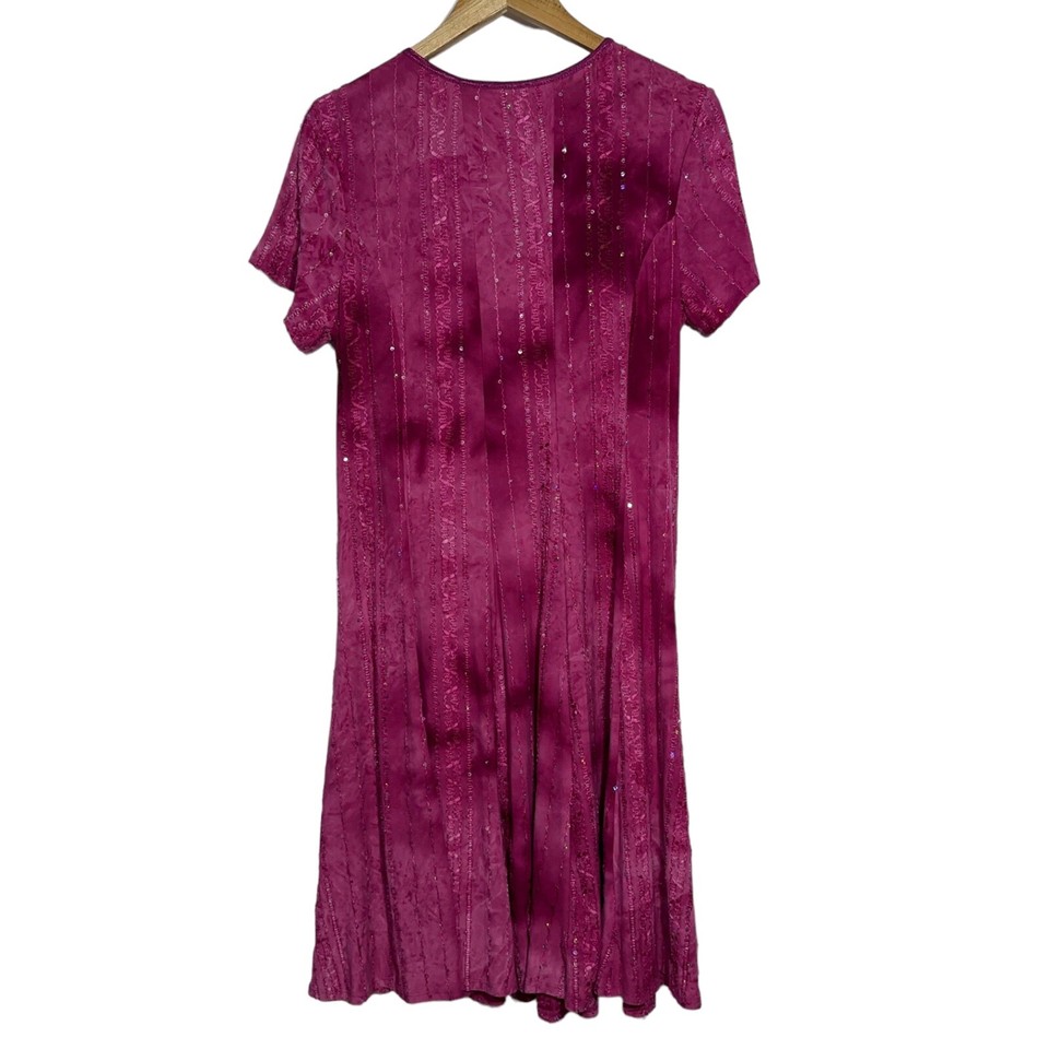 Sammy & Jo Womens Dress Size L Sequin Embroidery Metal Ring Accent ...