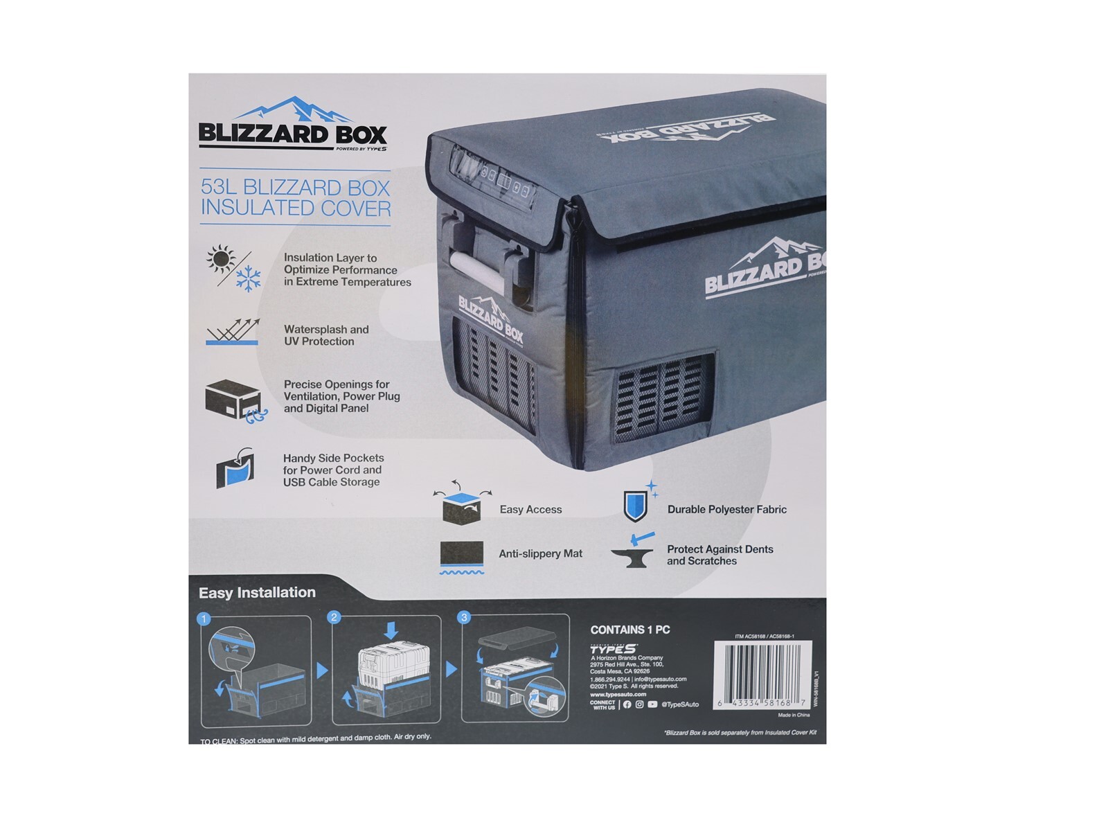 NEW Project X Blizzard Box Insulated Cover for 56QT/53L Refrigerator ...