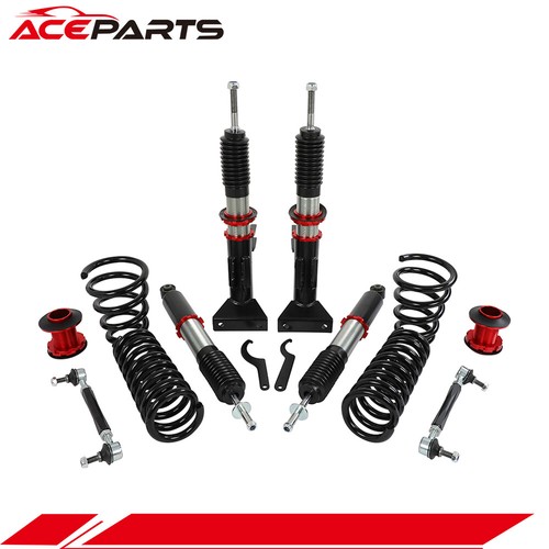 Red Coilovers Struts Shocks Kit For 2001-2007 Mercedes C-Class AMG Adj ...