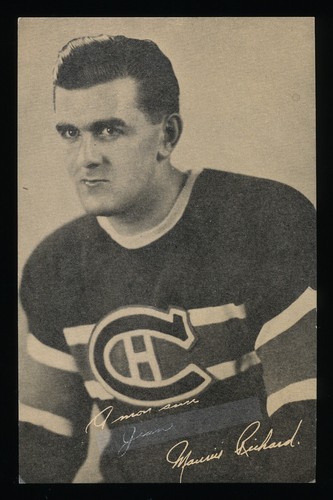 1940's Maurice Richard Exhibit Canadiens rookie - beautiful! | eBay