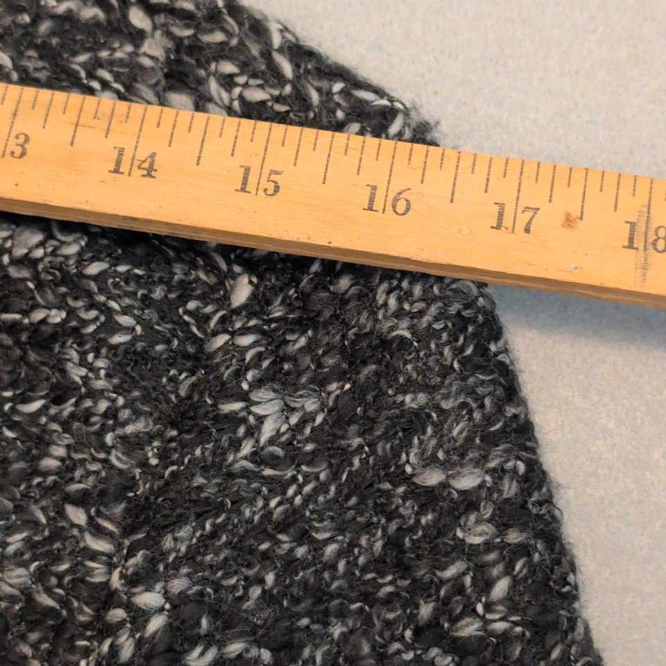 Sandro Tweed Boucle Jacket Womens M Black/White Lined Belt Blazer Knit ...