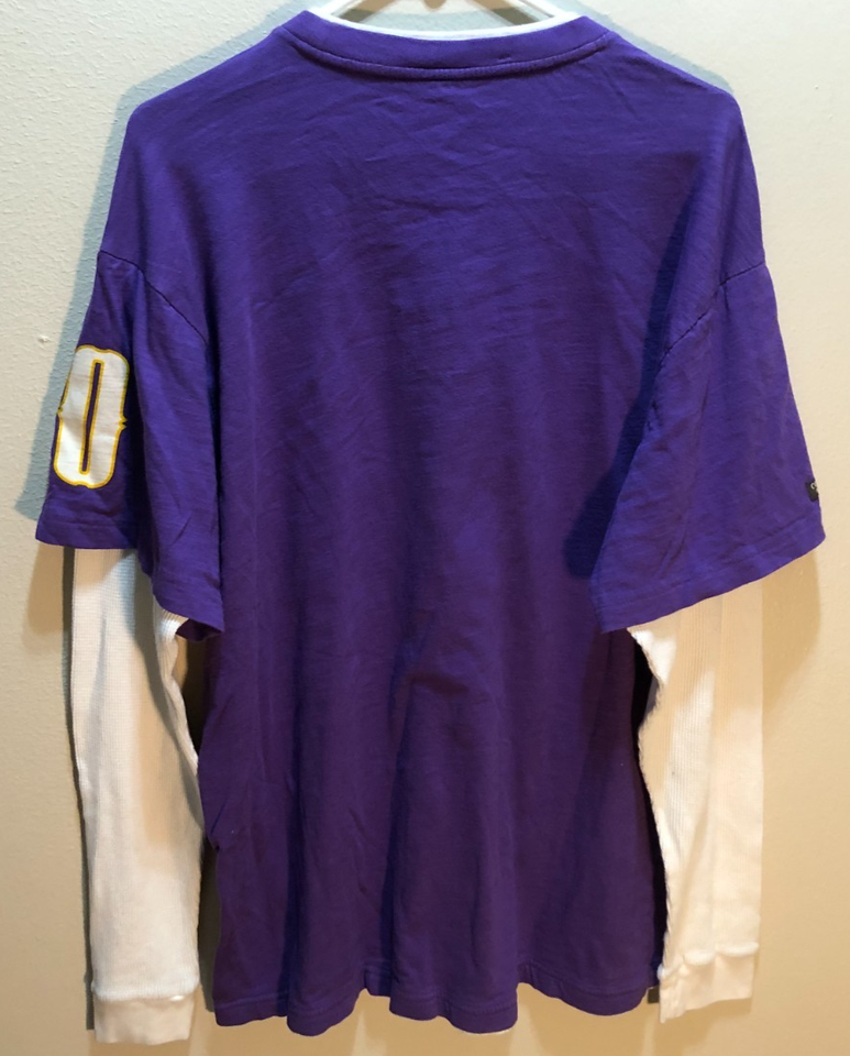 LSU Tigers #60 NCAA Vintage 90s Football Purple Long Sleeve T-Shirt SEC ...
