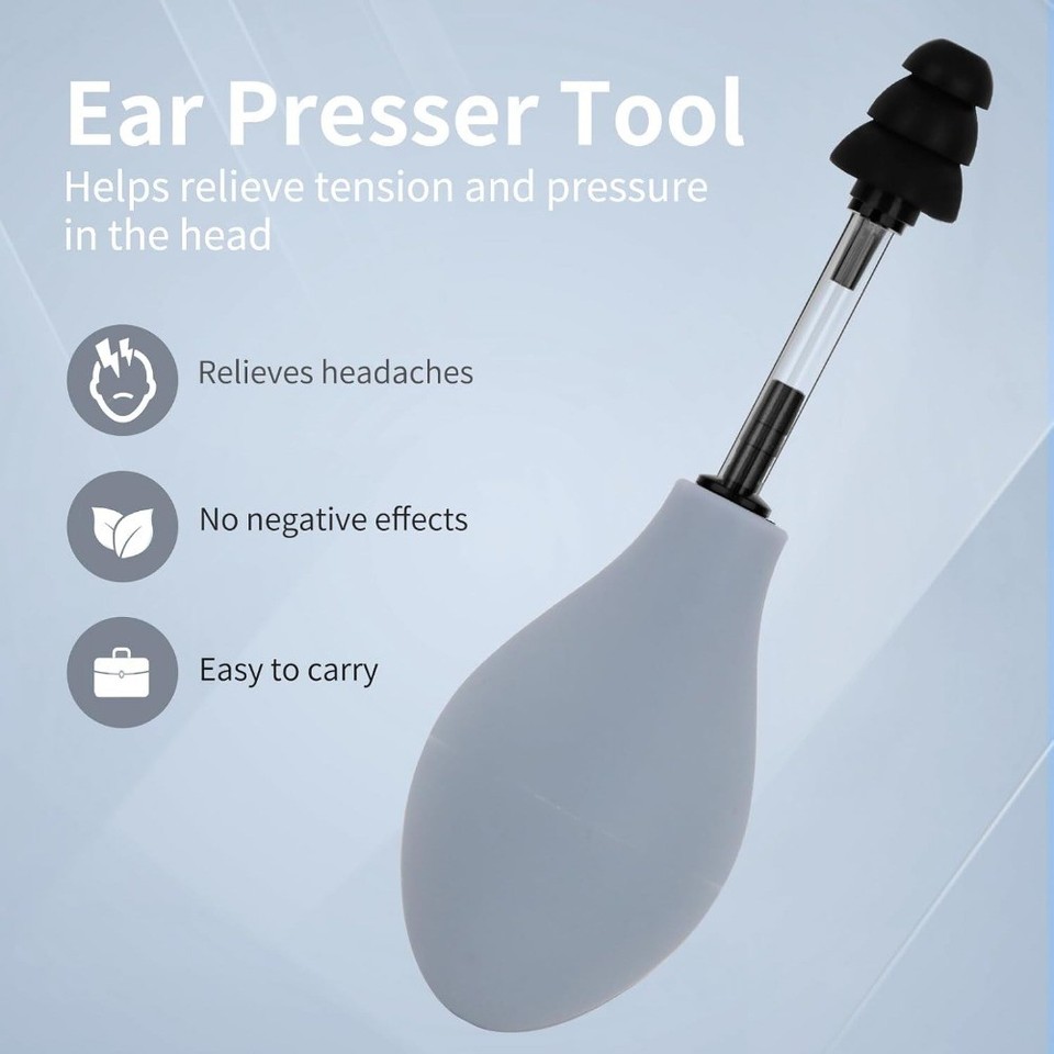 Ear Pressure Relief Device, Migraine & Airplane Ear Relief, Natural Ear ...