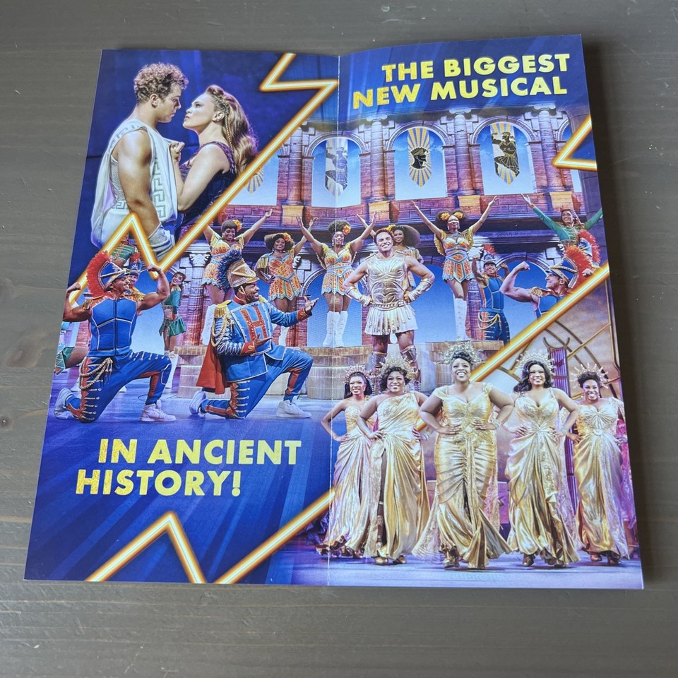 Disney HERCULES Musical Flyer / Handbill 2025 Theatre Royal Drury Lane ...