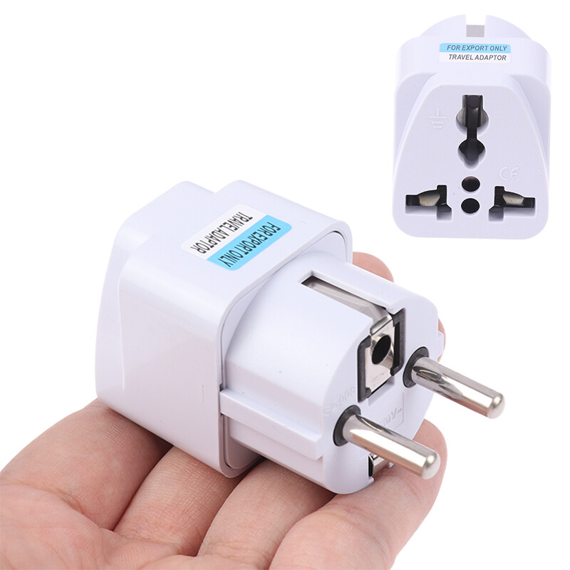 KR Plug Adapter AU UK US To EU Electrical Socket Type E/F France Spain ...