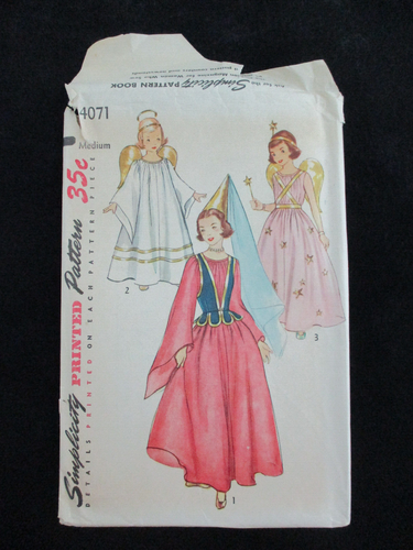 Vintage Simplicity 4071 Size M Girl's Angel, Princess & Fairy Costume ...