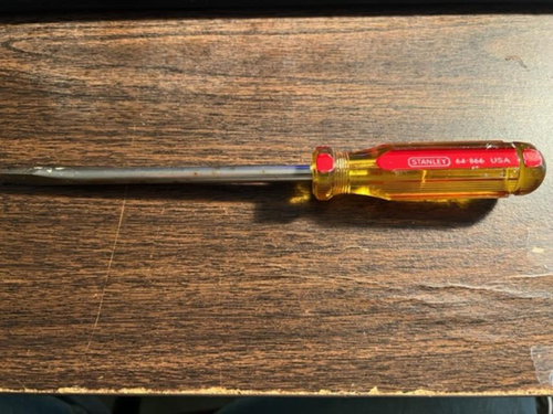 Stanley 64-866 5-3/4" Shank 5/16" Flat Tip Screwdriver Pre Owned Low ...