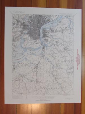 Philadelphia Pennsylvania 1958 Original Vintage USGS Topo Map | eBay