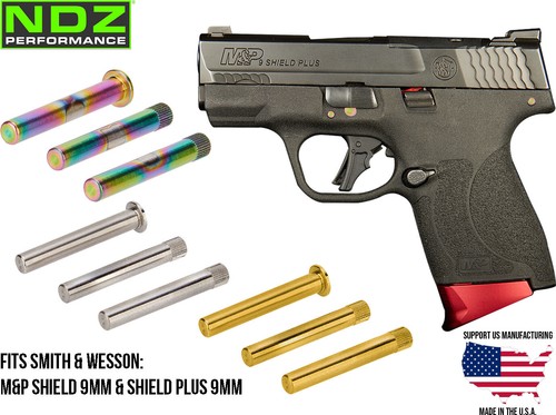 NDZ Smith & Wesson Shield Plus Pin Kit Stainless Steel Locking Trigger ...
