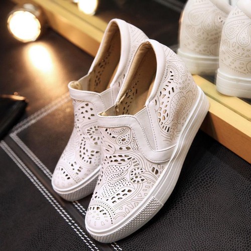 Womens Hidden Wedge Heels Sneaker Sandals Platform Casual Sport Shoes ...