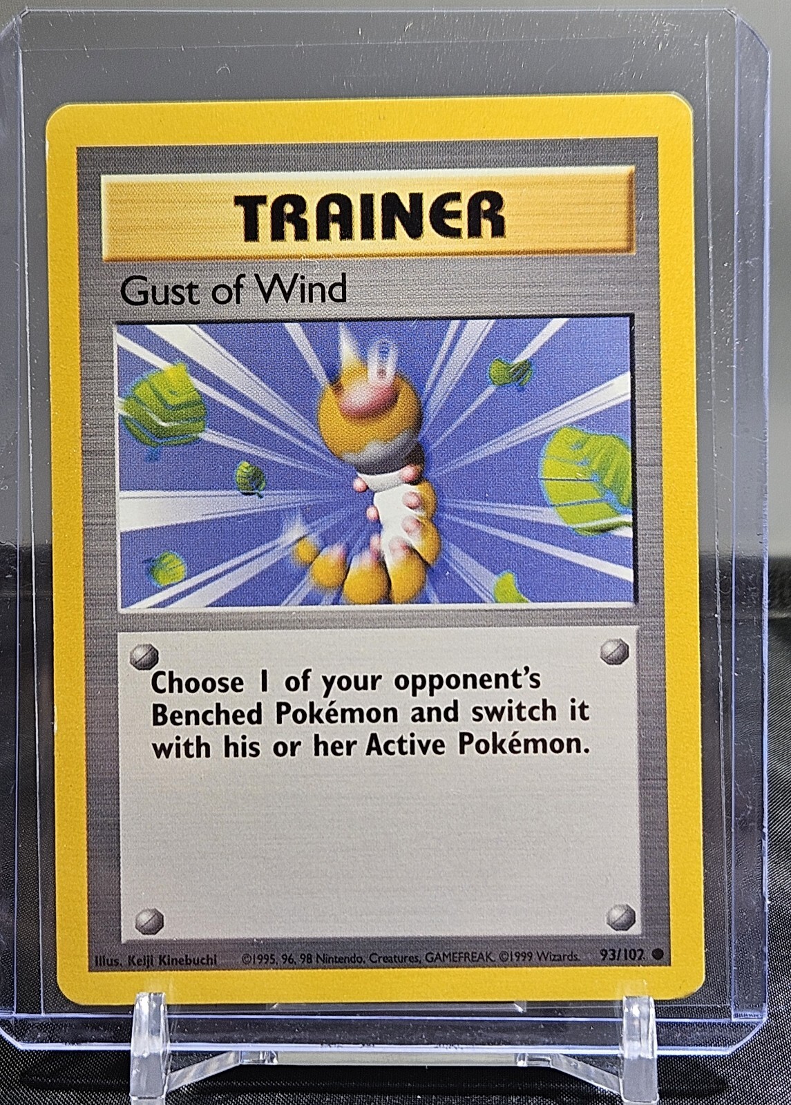 Gust of Wind 93/102 - Base Set 1st Edition Trainer - Pokemon Card Free ...
