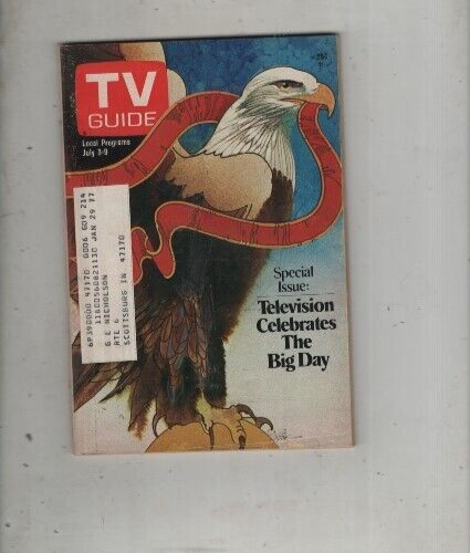 TV GUIDE MAGAZINE JULY 3-9, 1976 TELEVISION CELEBRATES BICENTENNIAL DAY ...