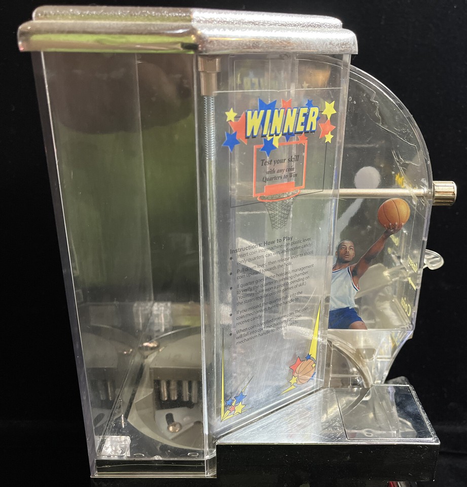 25 Cent Candy Machine Game with 2 Key Play and Score Basketball Test ...