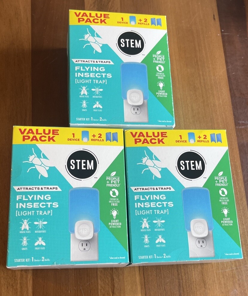 STEM Light Trap Attracts and Traps Flying Insects Starter Kit Lot Of 3 ...