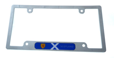 Scotland Scottish Flag car License Plate Frame chrome plated plastic ...