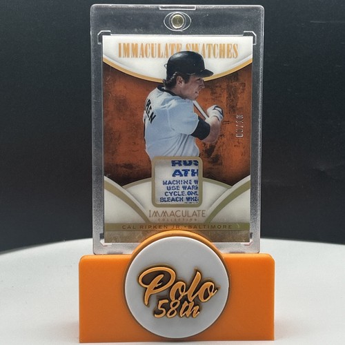 2014 IMMACULATE- Cal Ripken Jr Laundry Tag Patch 8/10 Jersey Number ...