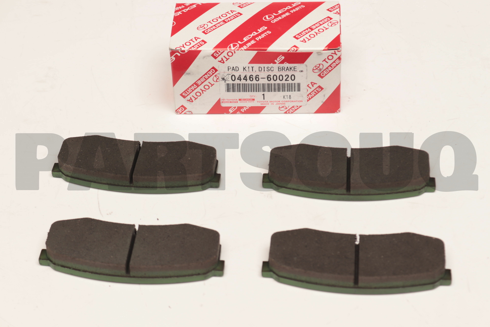 0446660020 Genuine Toyota PAD KIT, DISC BRAKE, REAR 04466-60020 | eBay