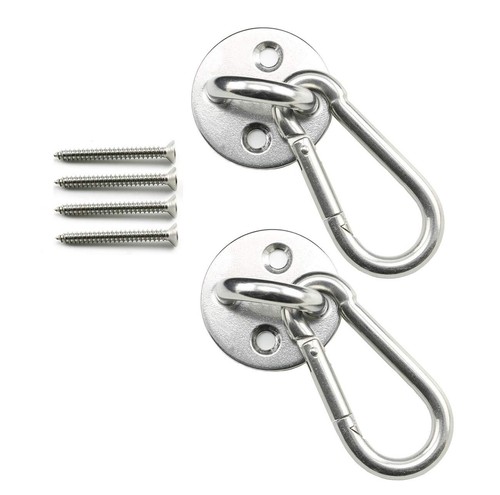 2 Set M8 Suspension Ceiling Wall Mount U Hook Anchor Hanger Stainless ...
