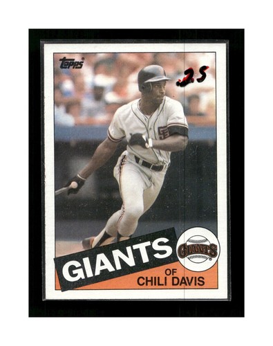 1985 Topps San Francisco Giants Baseball Card #245 Chili Davis | eBay