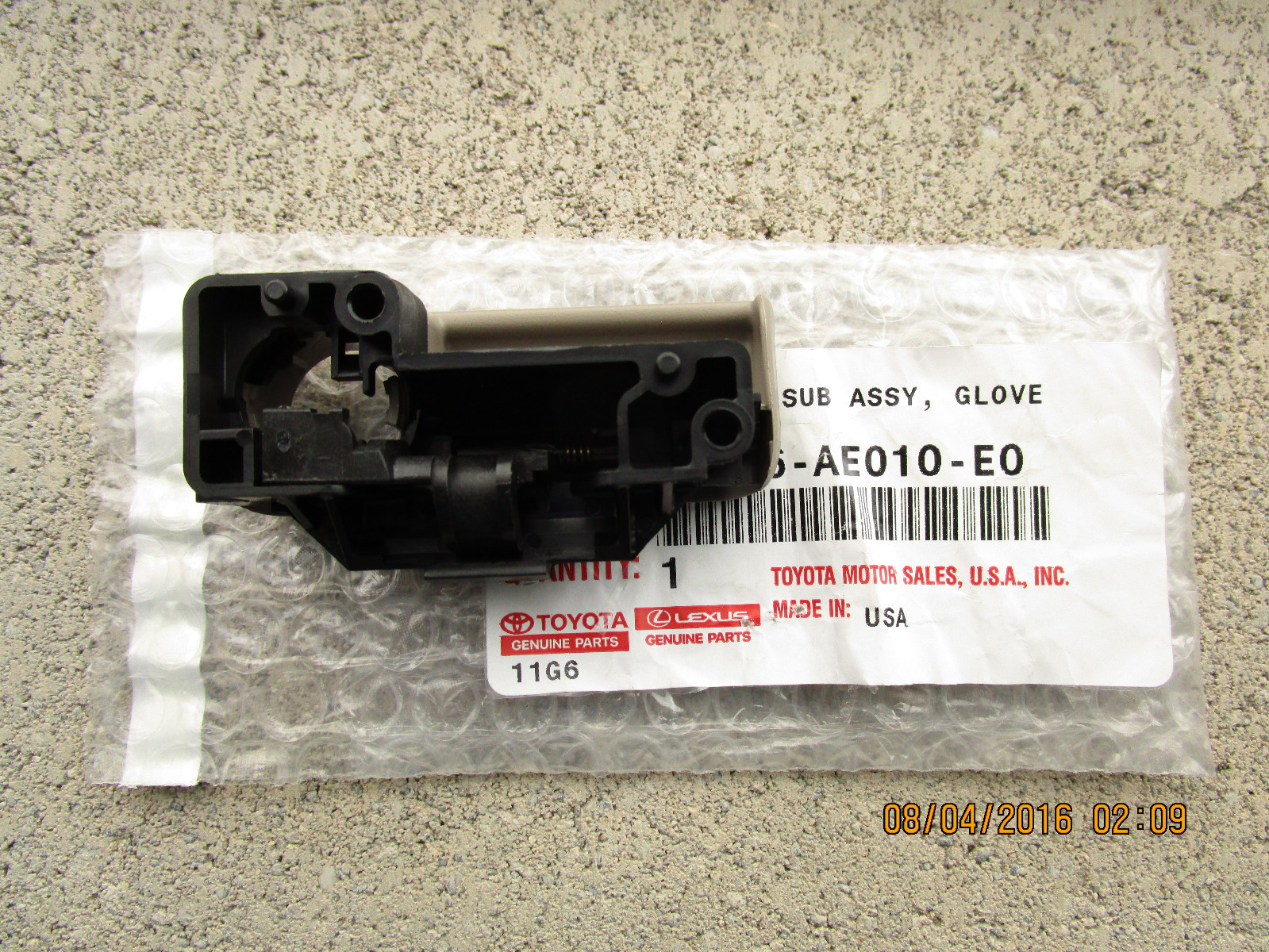 04 - 10 TOYOTA SIENNA CE LE XLE GLOVE BOX DOOR LOCK SUB ASSEMBLY NEW ...