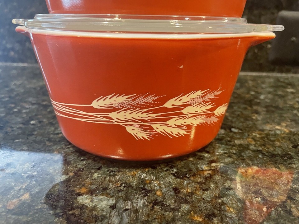 Vintage Pyrex Autumn Harvest Wheat Casserole, 6 Inches | eBay