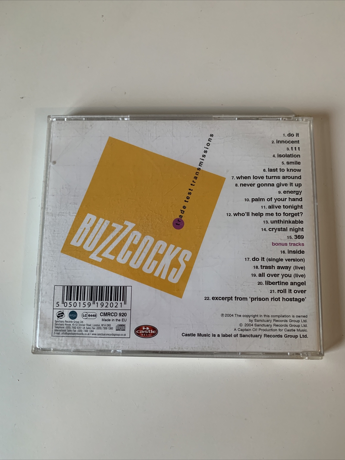 Trade Test Transmissions [UK Bonus Tracks] by Buzzcocks (CD, 2005) for ...