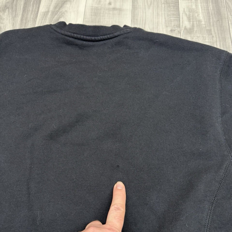 Vintage Russell Athletic Black Blank Sweatshirt 90s Men’s MEDIUM *SMALL ...