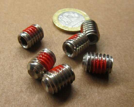 Stainless Steel Self Lock Set Screw, Nylon Patch, Cup, 3/8"-16 x 1/2 ...