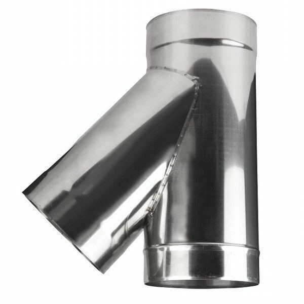Stainless Steel Y Piece / 45 Degree Connector / 3 Way Metal Pipe ...