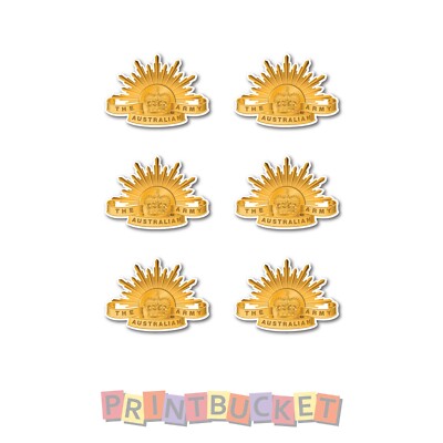 Australian Army rising sun sticker v2 60mm 6 pack quality water ...