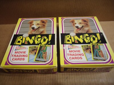 2 New 1991 Bingo Movie Trading Cards Box 36 Packs With 10 Cards in Each ...
