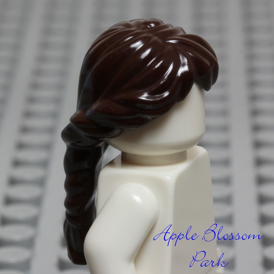 NEW Lego Female Minifig DARK BROWN HAIR Castle Princess Tamina long ...