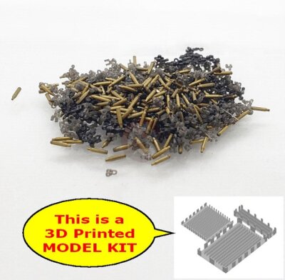 MJ Miniatures 1/35 M2 Browning .50 Cal MG Empty Shells Casings & Belts ...