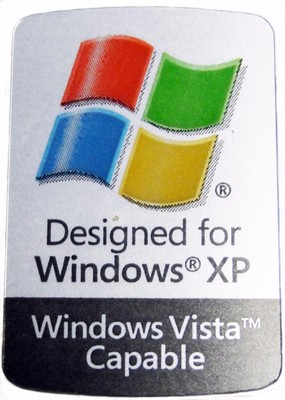 WINDOWS XP,VISTA CAPABLE STICKER LOGO AUFKLEBER 15x22mm (739) | eBay