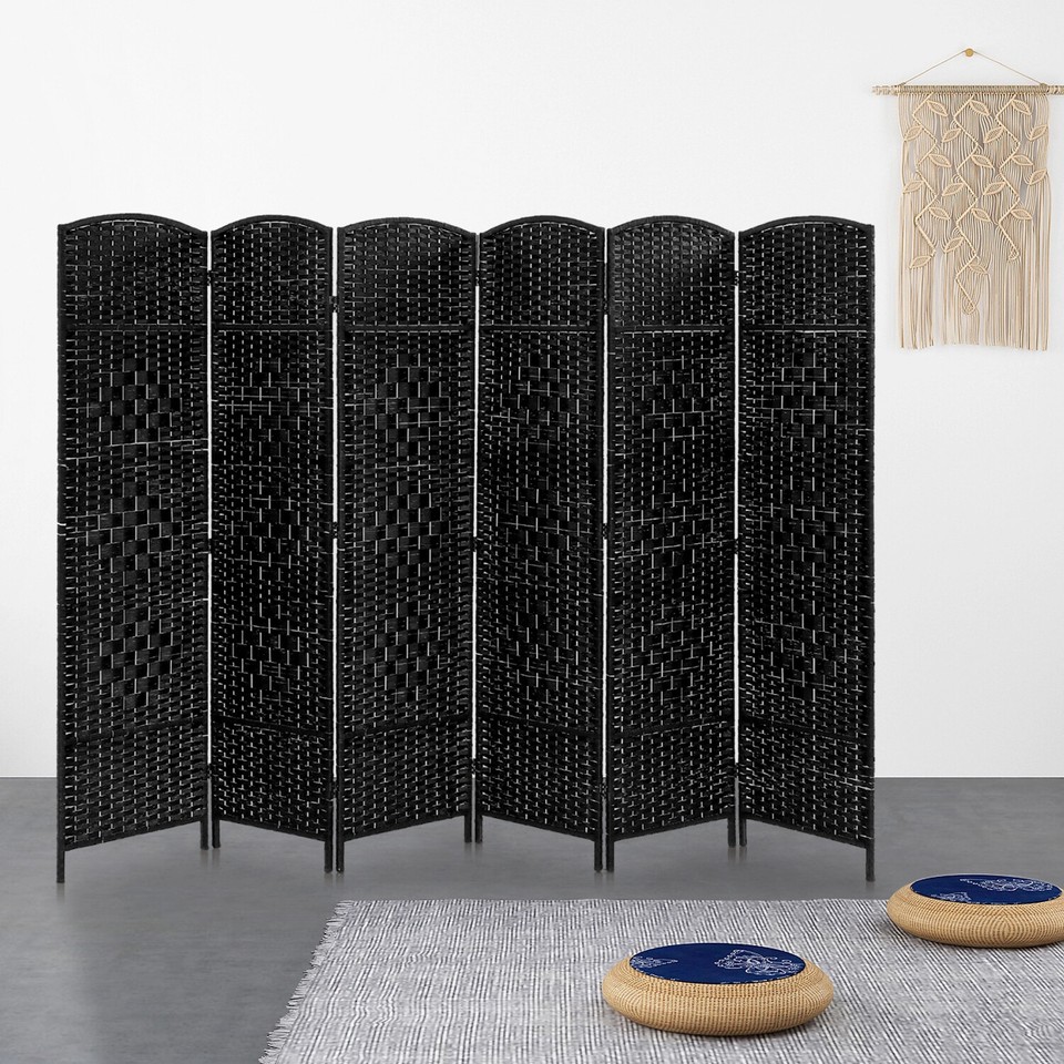 8/6/4 Panel Room Divider Screen Wood Screen Folding Portable Partition ...