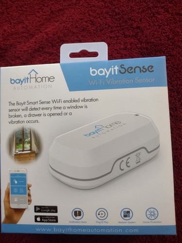 BayitHome BayitSense Wi-fi Vibration Sensor Smart Home Security New ...