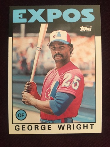 1986 Topps Traded #128T Expos George Wright Baseball Card | eBay