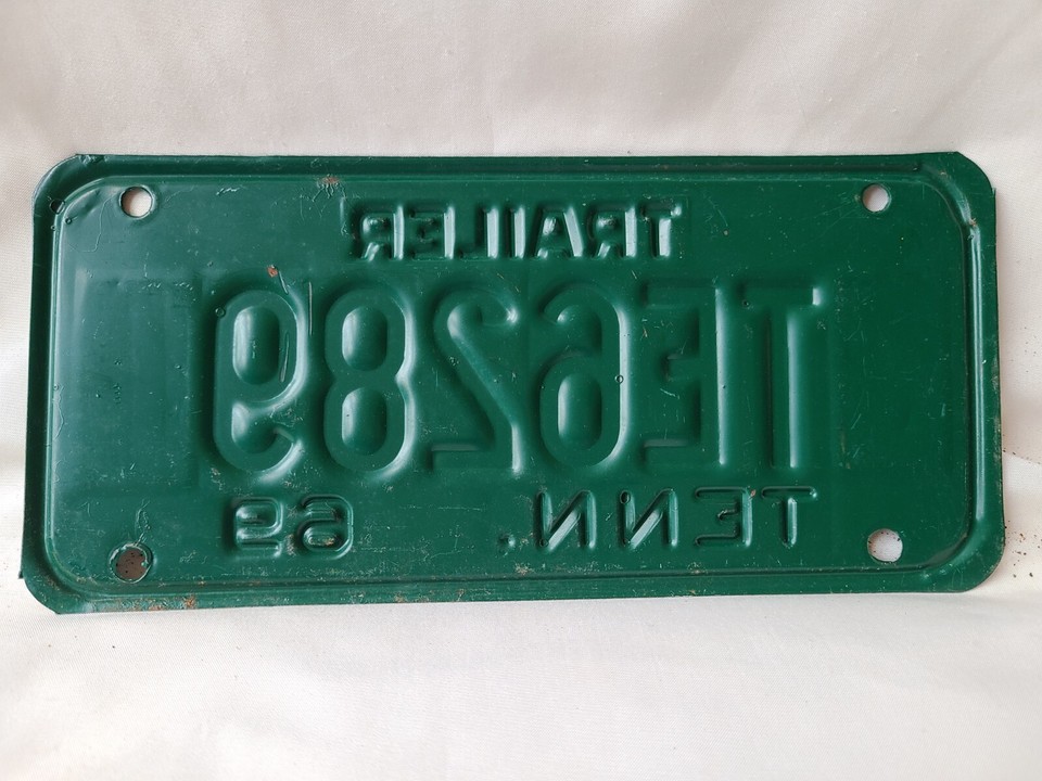 Vintage 1969 Tennessee Trailer License Plate 12221 | eBay