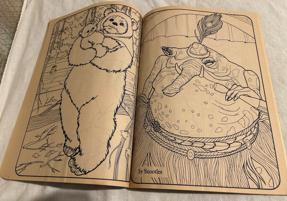 1983 Star Wars-Return Of The Jedi Coloring Book -Kenner/General Mills ...