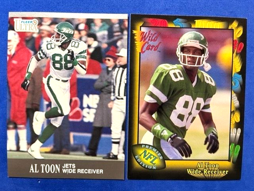 NFL - Al Toon 1991 Fleer Ultra & 1991 Wild Card Football - Jets | eBay
